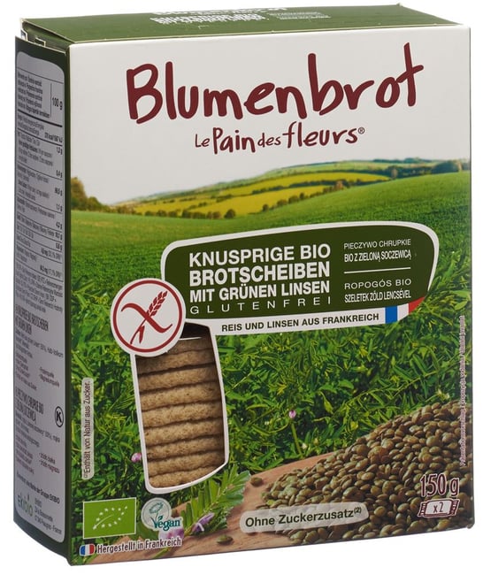 LE PAIN DES FLEURS Knusprige Schnitten grüne Linsen 150 g Online