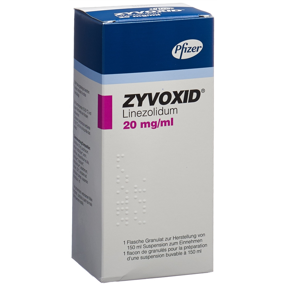 Zyvoxid gran 20 mg/ml pour suspension orale fl 150 ml | Ordinare online