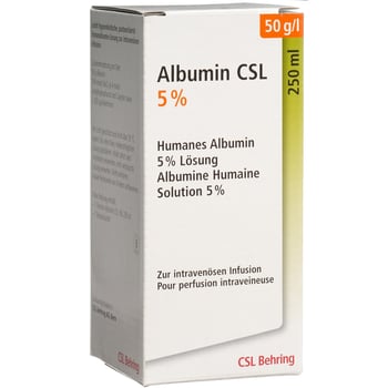 ALBUMINE CSL Inf Lös 5 % 250ml Fl 1 Stk | Online bestellen