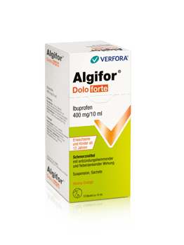 ALGIFOR Dolo forte Susp 400 mg/10ml Btl 10 Stk | Online bestellen