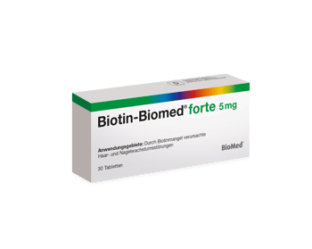 Biotin-Biomed forte Tabl 5 mg Blist 30 Stk | Online bestellen