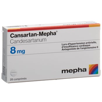 CANSARTAN Mepha Tabl 8 mg Blist 28 Stk | Online bestellen