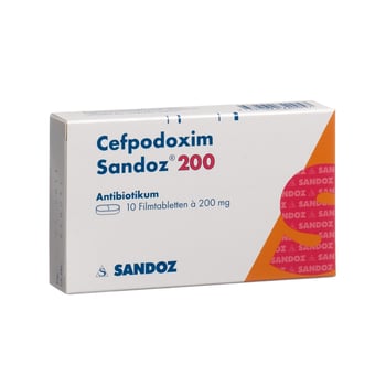 CEFPODOXIME Sandoz Filmtabl 200 mg Blist 10 Stk | Online bestellen