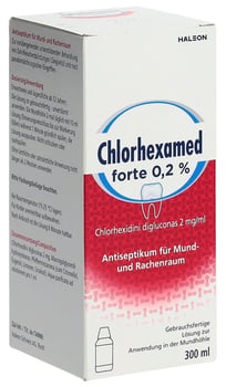 CHLORHEXAMED forte Lös 0.2 % Petfl 300 ml | Online bestellen