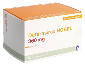 DEFERASIROX NOBEL cpr pell 360 mg blist 90 pce | Commander en ligne