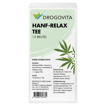 DROGOVITA Hanf-Relax Tee Tees Btl 15 Stk | Online bestellen