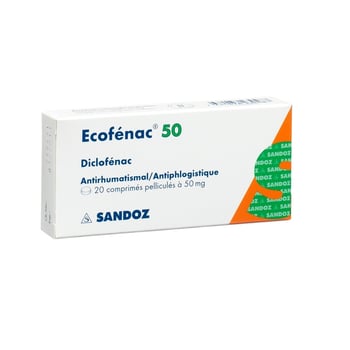 ECOFENAC cpr pell 50 mg blist 20 pce | Commander en ligne