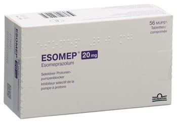 Esomep MUPS Tabl 20 mg Blist 56 Stk | Online bestellen
