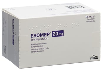 Esomep MUPS Tabl 20 mg Blist 98 Stk | Online bestellen