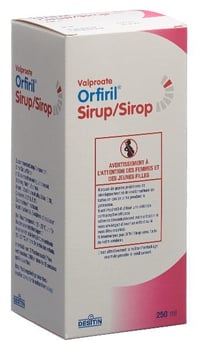 ORFIRIL sirop 300 mg/5ml avec seringue doseuse fl 250 ml | Commander en ...