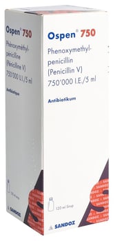 Ospen 750 Sirup 750000 IE/5ml Fl 120 ml | Online bestellen