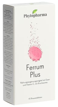 PHYTOPHARMA Ferrum Plus Brausetabl 40 Stk | Online bestellen