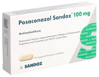 POSACONAZOLE Sandoz Tabl 100 mg Blist 24 Stk | Online bestellen