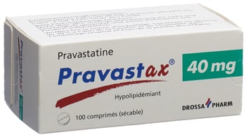 PRAVASTAX cpr 40 mg blist 100 pce | Commander en ligne