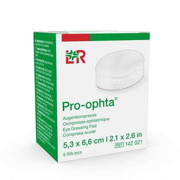 PRO OPHTA Augenkompressen 5.3x6.6cm steril 5 Stk | Online bestellen