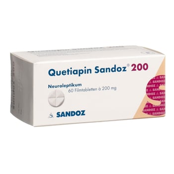 QUETIAPINE Sandoz cpr pell 200 mg blist 60 pce | Commander en ligne