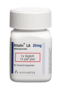 RITALINE LA caps 20 mg bte 100 pce | Commander en ligne