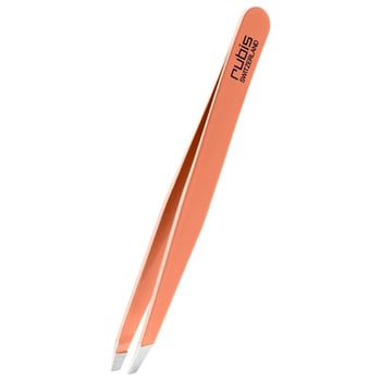 RUBIS pincette biseautée orange pastel inox 1 pce | Commander en ligne