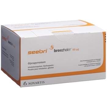 SEEBRI breezhaler caps inh 50 mcg blist 30 pce | Commander en ligne