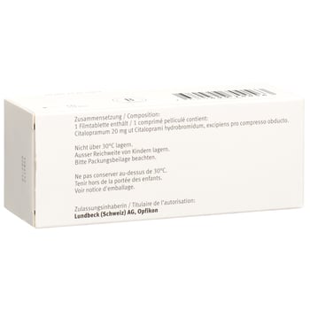 Seropram Filmtabl 20 mg Blist 98 Stk | Online bestellen