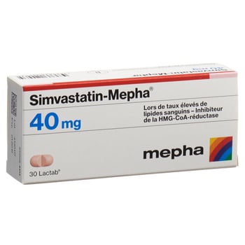 SIMVASTATINE Mepha Lactab 40 mg Blist 30 Stk | Online bestellen