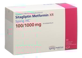 SITAGLIPTINE METFORMINE Metfor XR Spirig HC cpr ret 100mg/1000mg blist ...