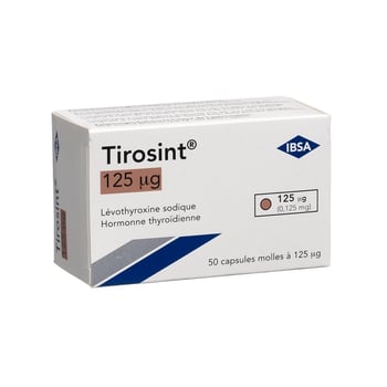 TIROSINT caps moll 125 mcg blist 50 pce | Commander en ligne