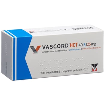 VASCORD HCT cpr pell 40/5/25 mg blist 98 pce | Commander en ligne
