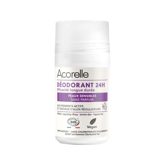 ACORELLE déodorant 24h efficacité longue durée roll-on peaux sensibles ...