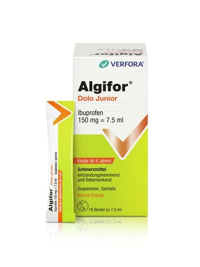ALGIFOR Dolo Junior Susp 150 mg/7.5ml Btl 7.5 ml | Online bestellen
