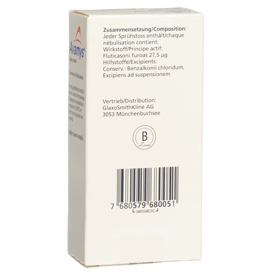AVAMYS spray nasal 27.5 mcg/Dosis spr 120 dos | Commander en ligne