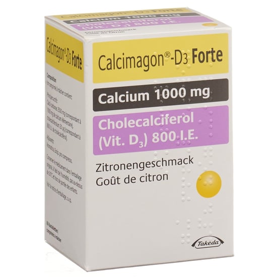 CALCIMAGON D3 Forte cpr croquer citron bte 60 pce | Commander en ligne