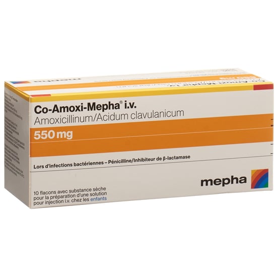 CO AMOXI Mepha Trockensub 550 mg Durchstf 10 Stk | Online bestellen