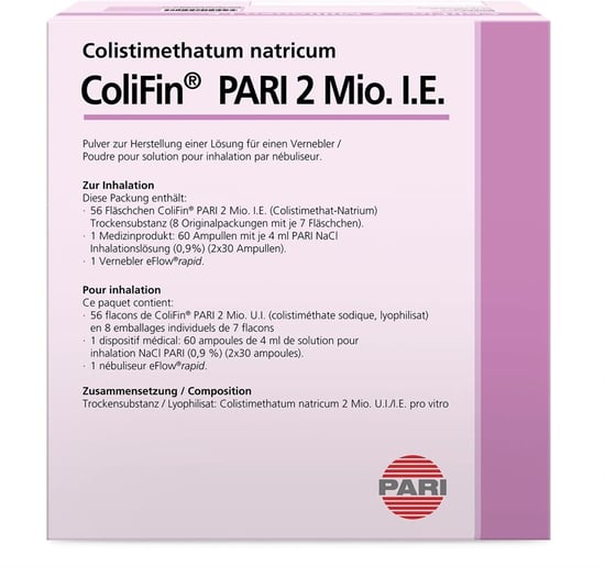 COLIFIN PARI pdr inh 2 Mio IE avec solvant 56 substance sèche, 60 ...