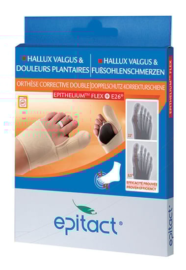Epitact orthèse corrective double protection souple Hallux valgus JOUR L 23-24.5cm droite 1 pce ...