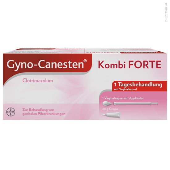 GYNO-CANESTEN Combi FORTE capsule vaginale & crème 1 pce | Commander en ...