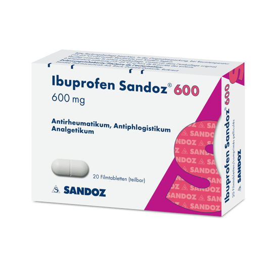 IBUPROFENE Sandoz Filmtabl 600 mg Blist 20 Stk | Online bestellen