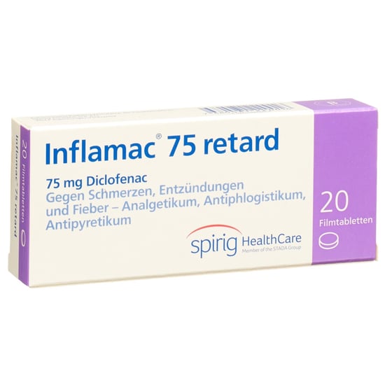 INFLAMAC retard Ret Filmtabl 75 mg Blist 20 Stk | Online bestellen