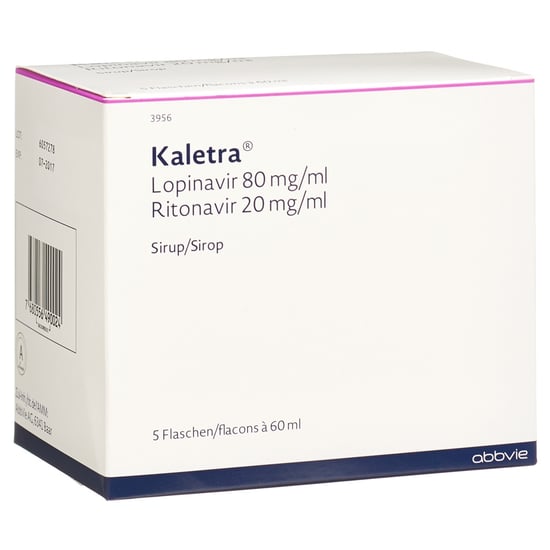 KALETRA sirop 80mg/20mg/ml fl 60 ml | Commander en ligne