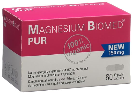 Magnesium Biomed PUR Kaps 150 mg Blist 60 Stk | Online bestellen