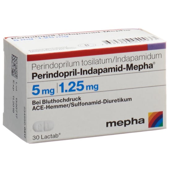 PERINDOPRIL INDAPAMID Indapamid-Mepha Filmtabl 5/1.25 mg Ds 30 Stk ...