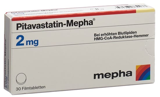PITAVASTATIN Mepha Filmtabl 2 mg Blist 30 Stk | Online bestellen