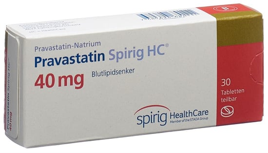 PRAVASTATINE Spirig HC Tabl 40 mg Blist 30 Stk | Online bestellen