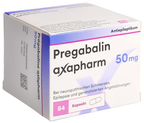 PREGABALINE axapharm caps 50 mg blist 84 pce | Commander en ligne