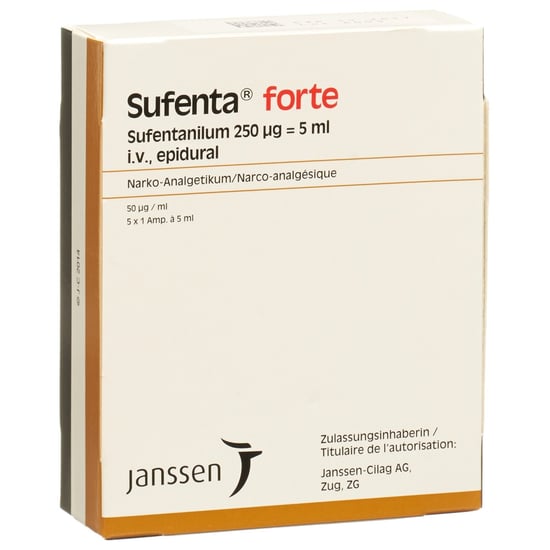 SUFENTA forte Inj Lös 250 mcg/5ml Amp 5 ml | Online bestellen