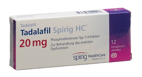 TADALAFIL Spirig HC Filmtabl 20 mg Blist 12 Stk | Online bestellen