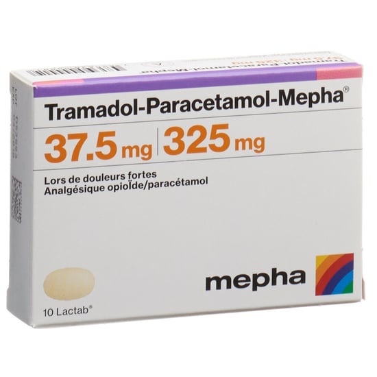 TRAMADOL PARACETAMOL Mepha Lactab 37.5/325 mg Blist 10 Stk | Online ...