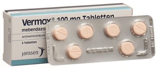 VERMOX cpr 100 mg blist 6 pce | Commander en ligne