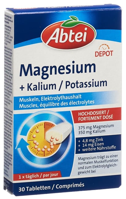 ABTEI Magnesium + Kalium Depot Tabl (neu) Blist 30 Stk | Online bestellen