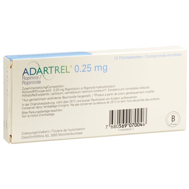 ADARTREL cpr pell 0.25 mg blist 12 pce | Commander en ligne
